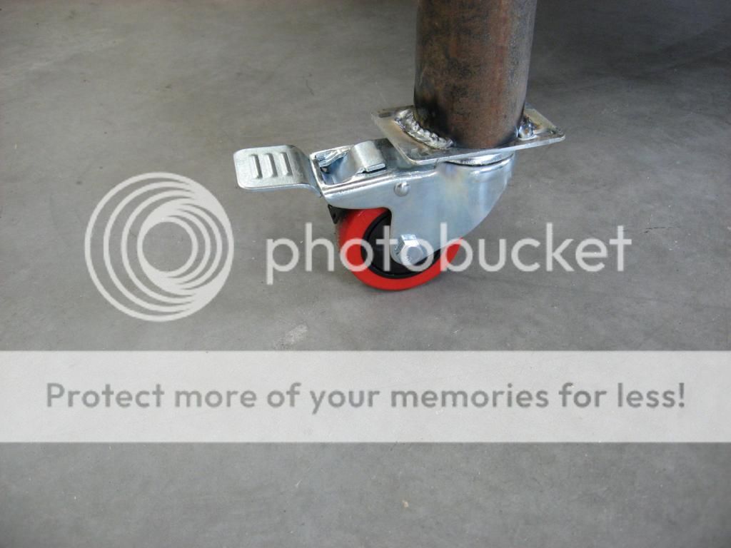 48" by 48" 1/4" thick mild steel table w/locking casters | Pirate 4x4