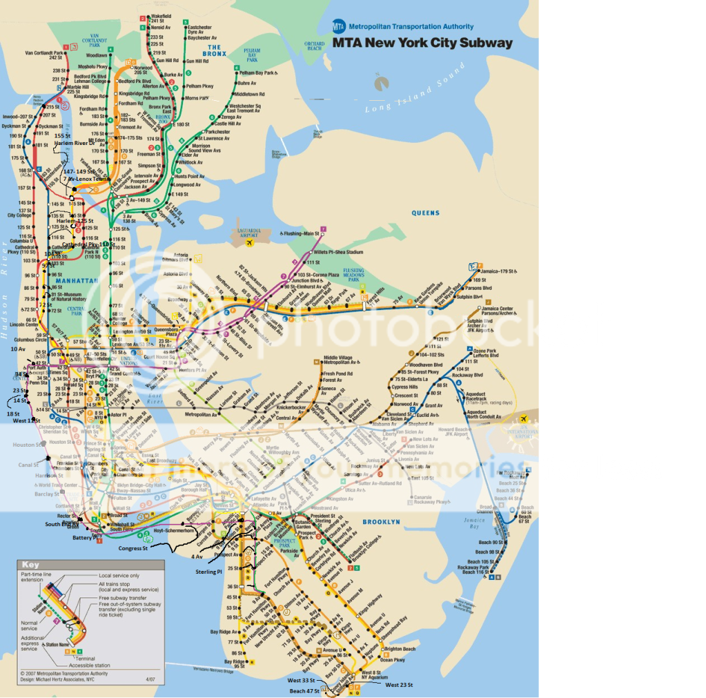 Photo of my Edited Map - Subway Photos & Videos - NYC Transit Forums
